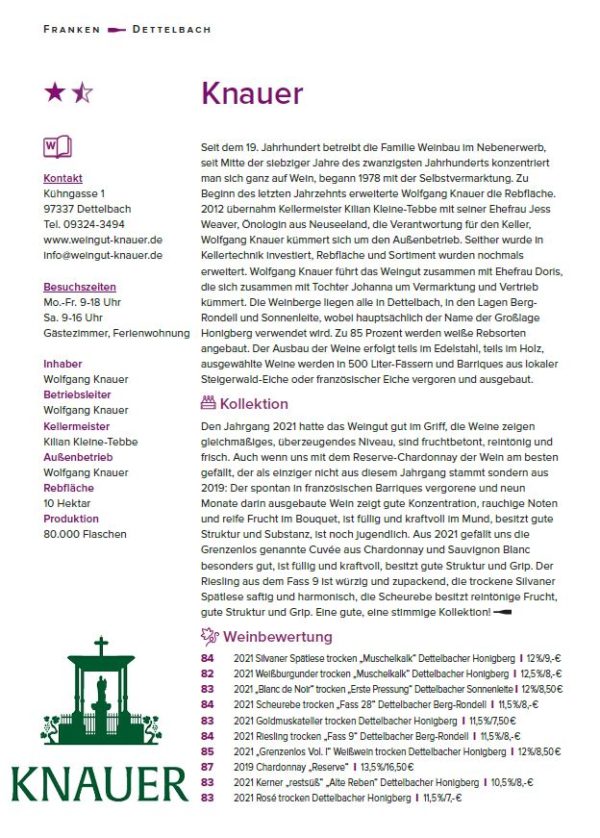 Eichelmann 2023 - Weingut Knauer